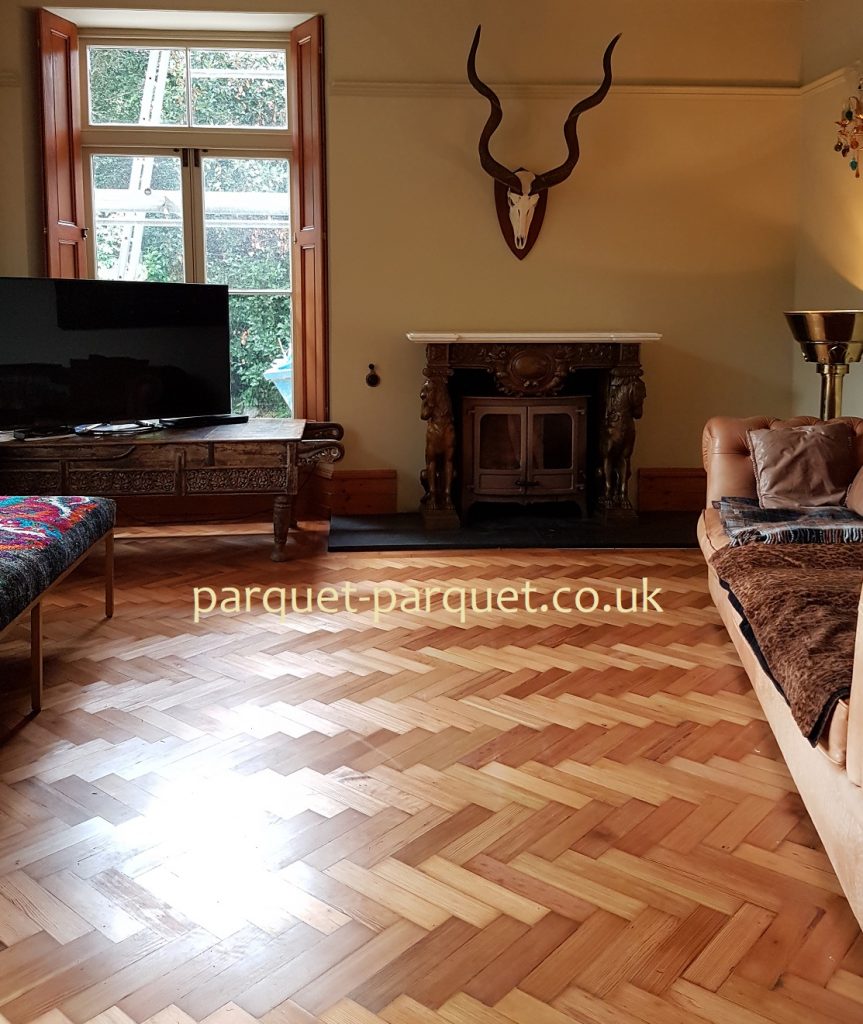 PITCH PINE - Reclaimed Parquet - bases clean - Parquet Parquet
