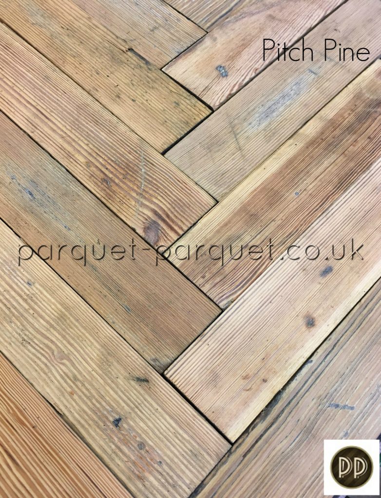 PITCH PINE - Reclaimed Parquet - bases clean - Parquet Parquet
